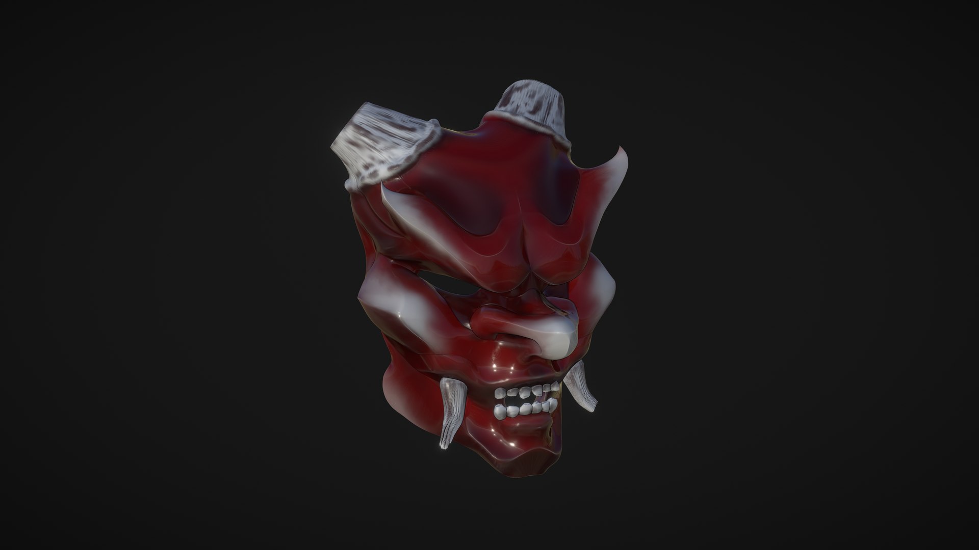Blood Samurai Mask 3D Model - TurboSquid 1983614