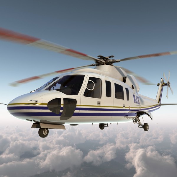 3d model helicopter sikorsky s76