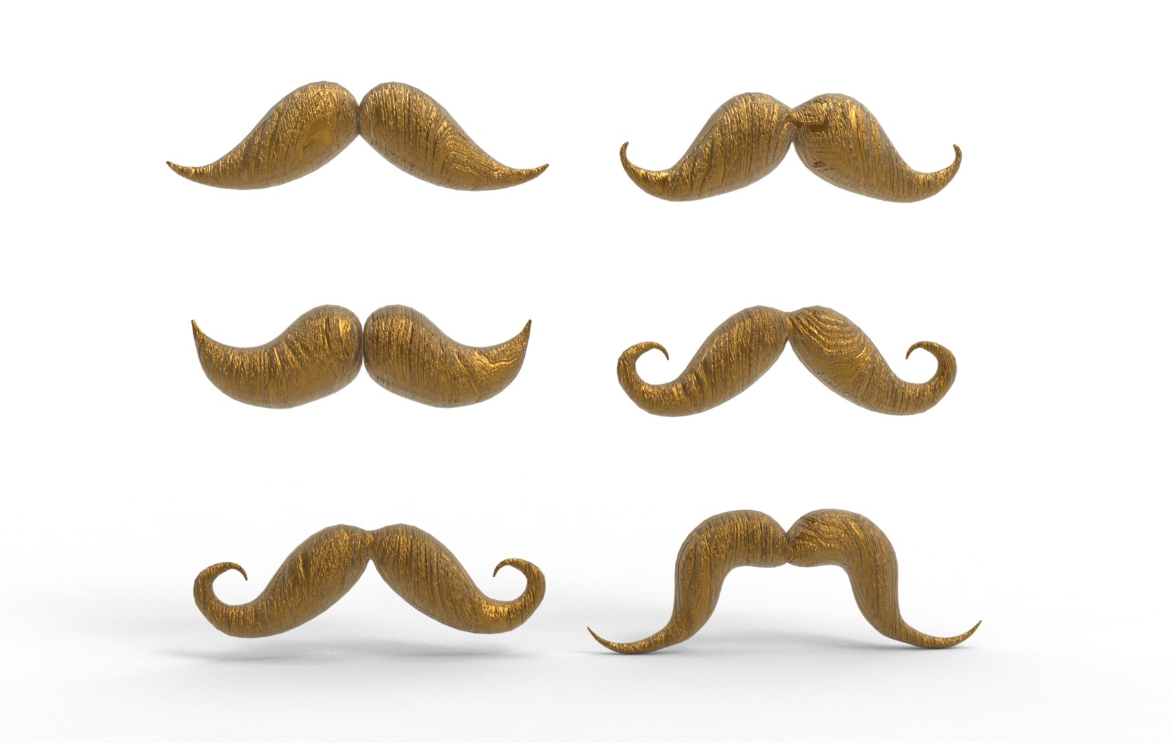 3D Moustache 3D Model - TurboSquid 2347909