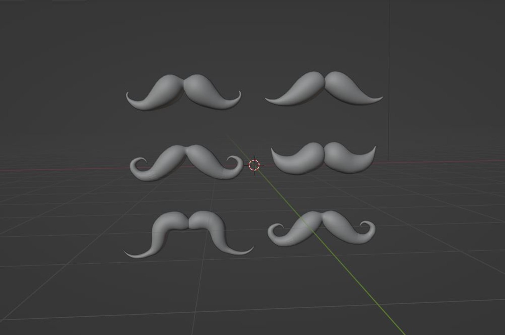 3D Moustache 3D Model - TurboSquid 2347909