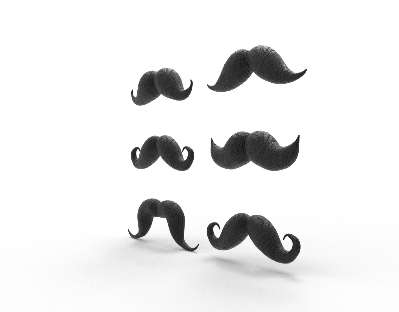 3D Moustache 3D Model - TurboSquid 2347909