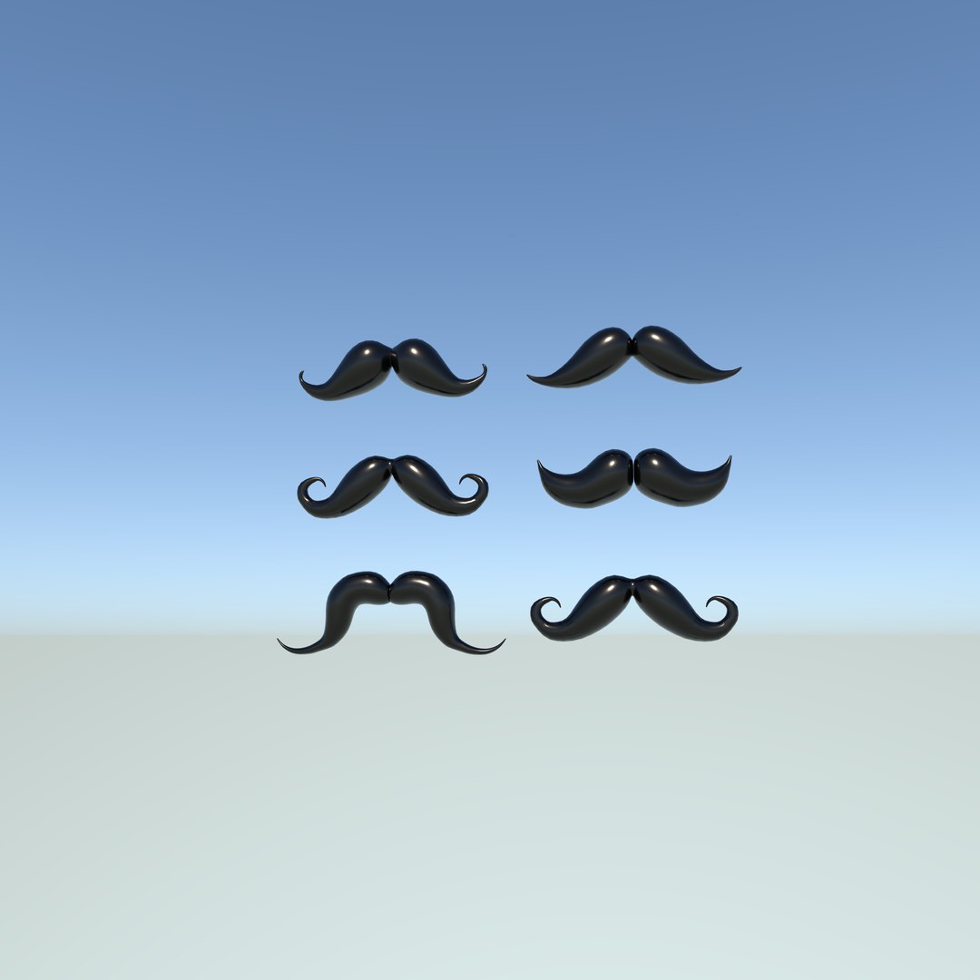 3D Moustache 3D Model - TurboSquid 2347909