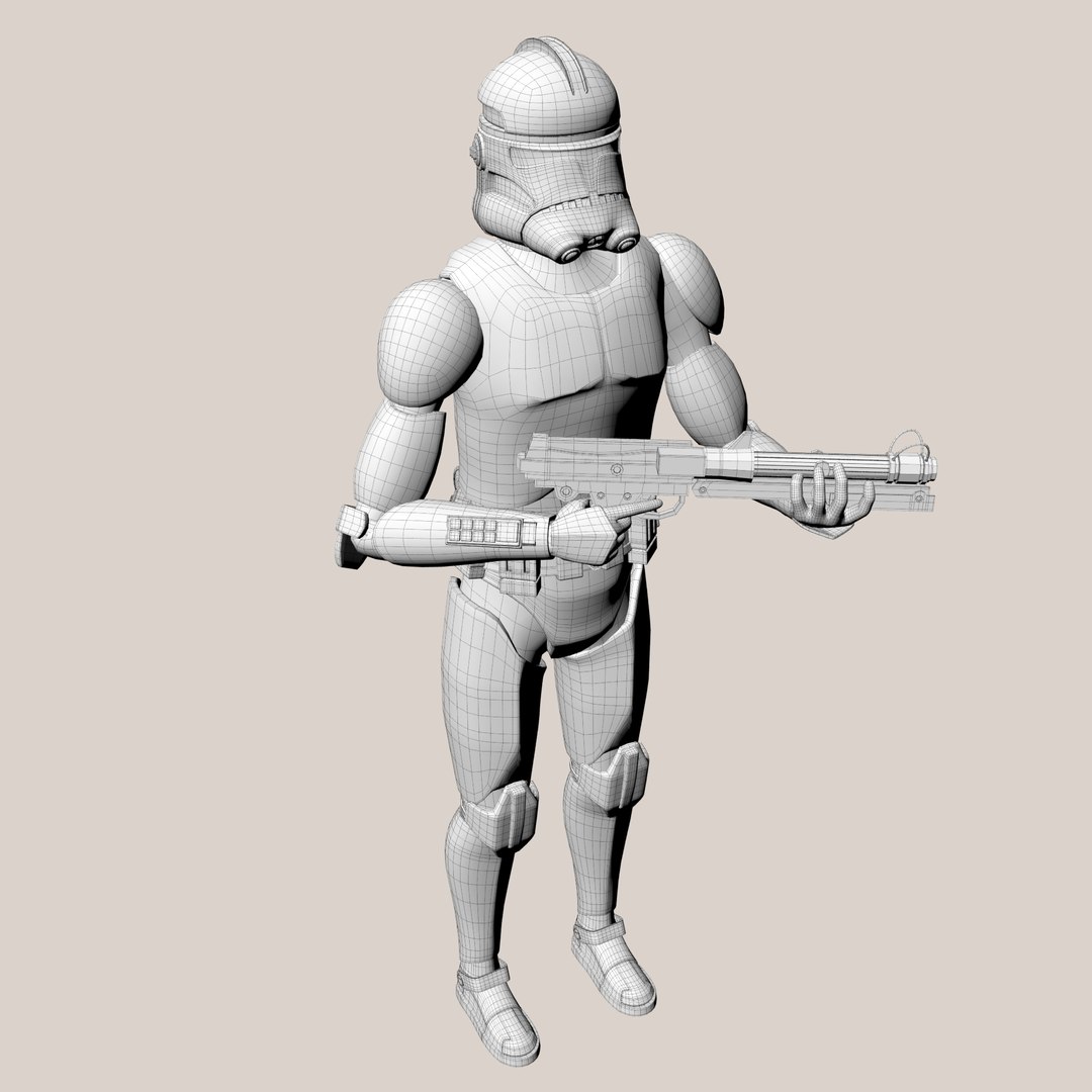 3D Clone Trooper Star Wars Model - TurboSquid 1432173
