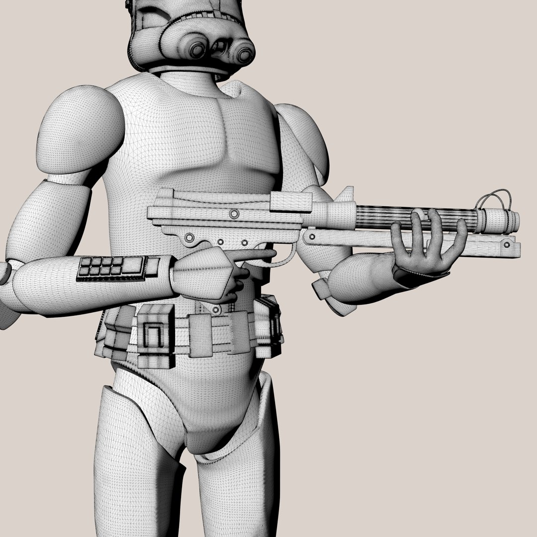 3D Clone Trooper Star Wars Model - TurboSquid 1432173