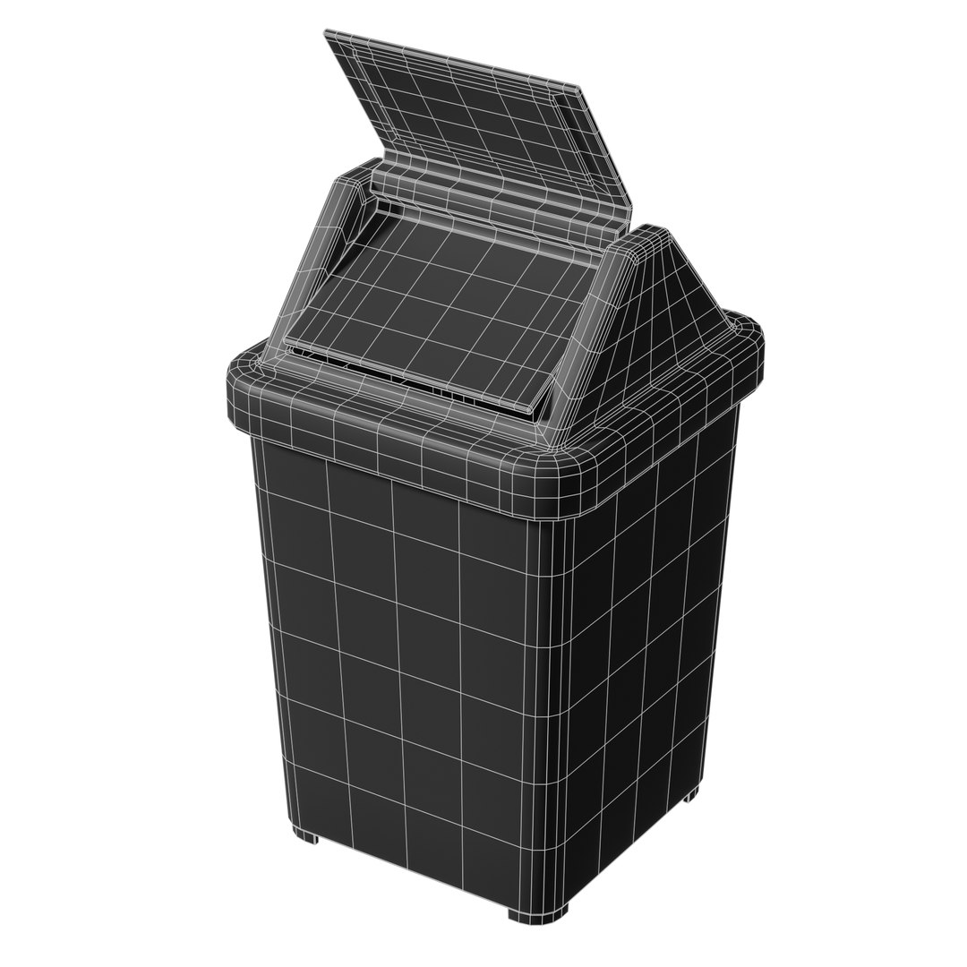 Trash bin model - TurboSquid 1503362