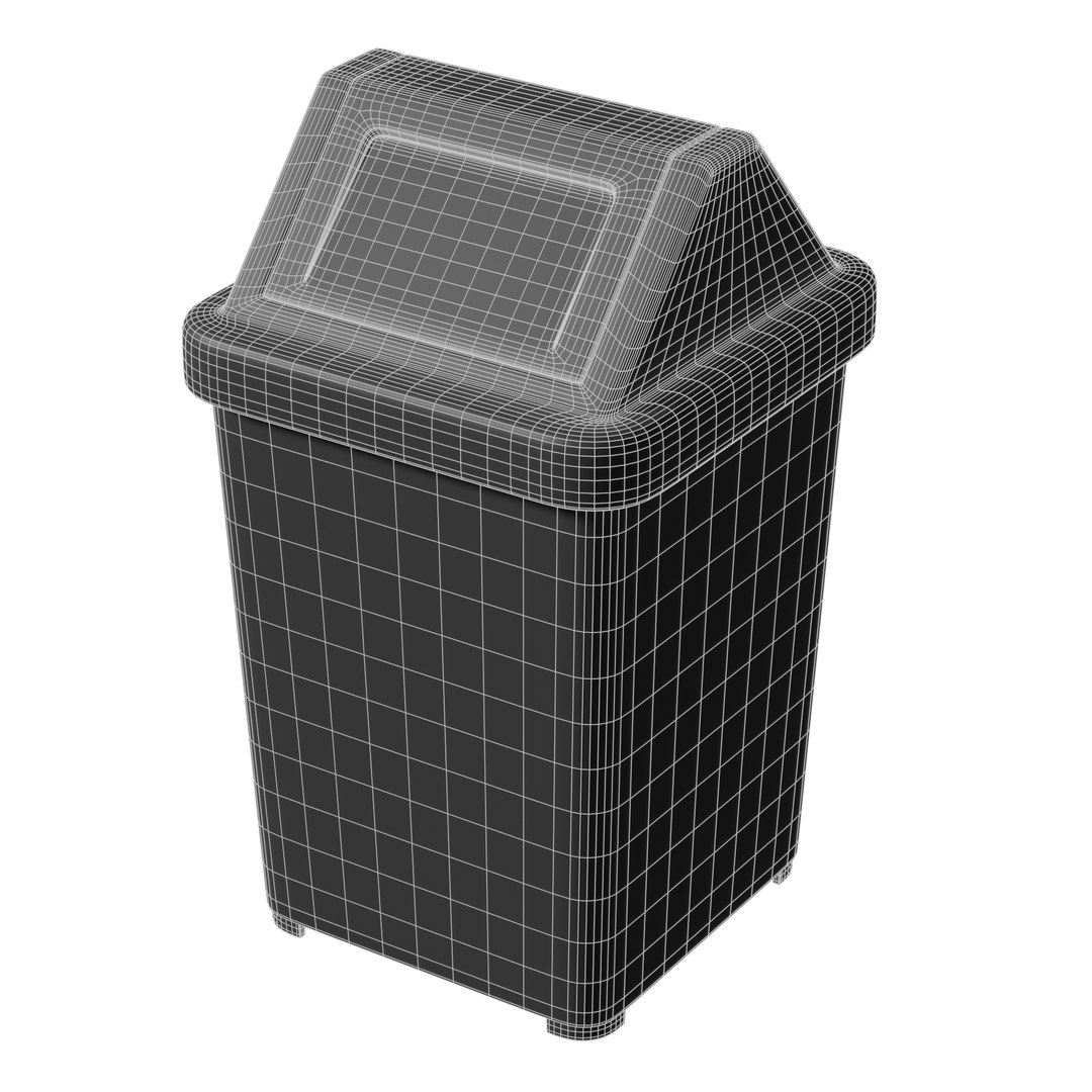 Trash bin model - TurboSquid 1503362