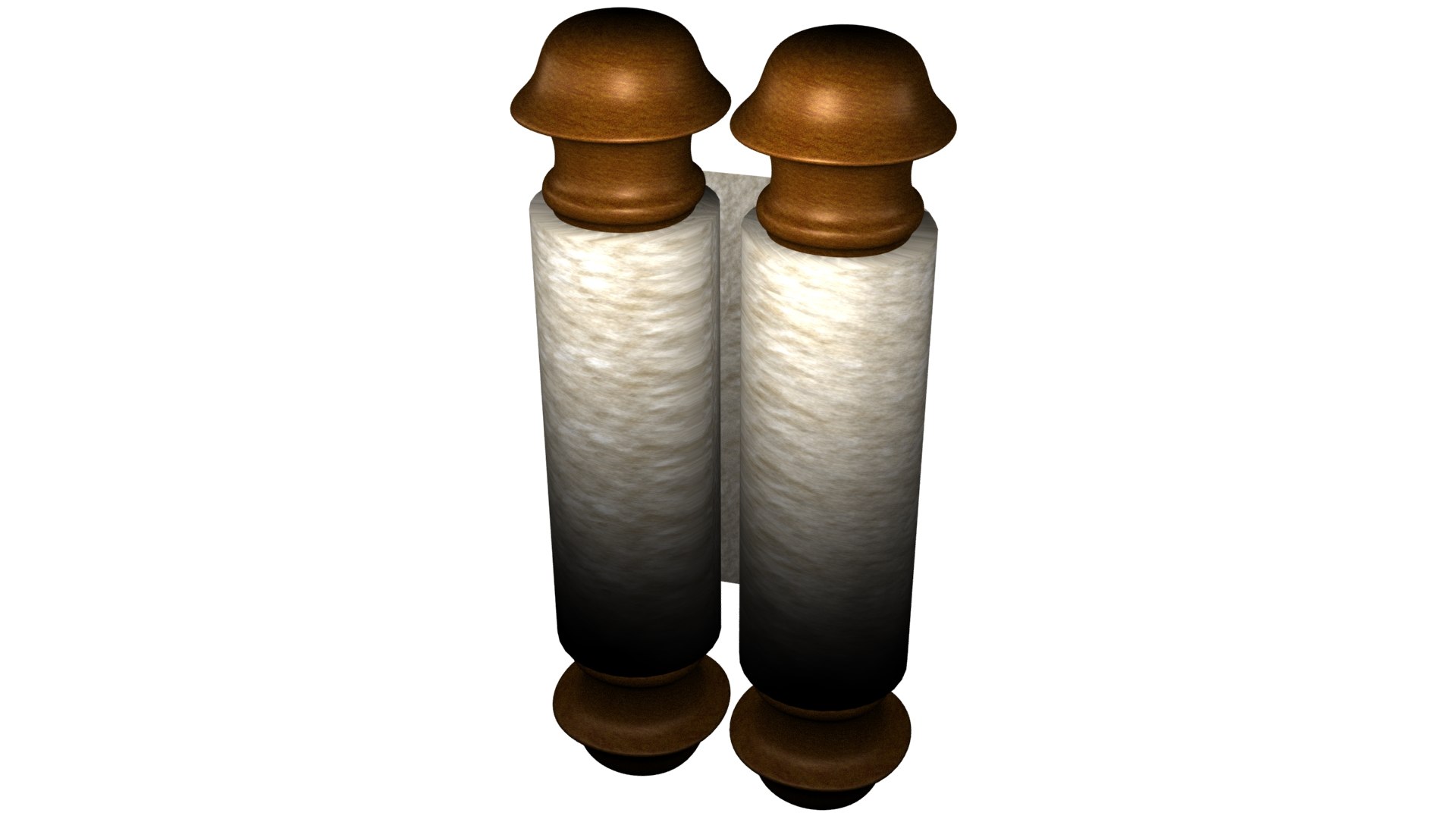 3d Model Blank Scroll