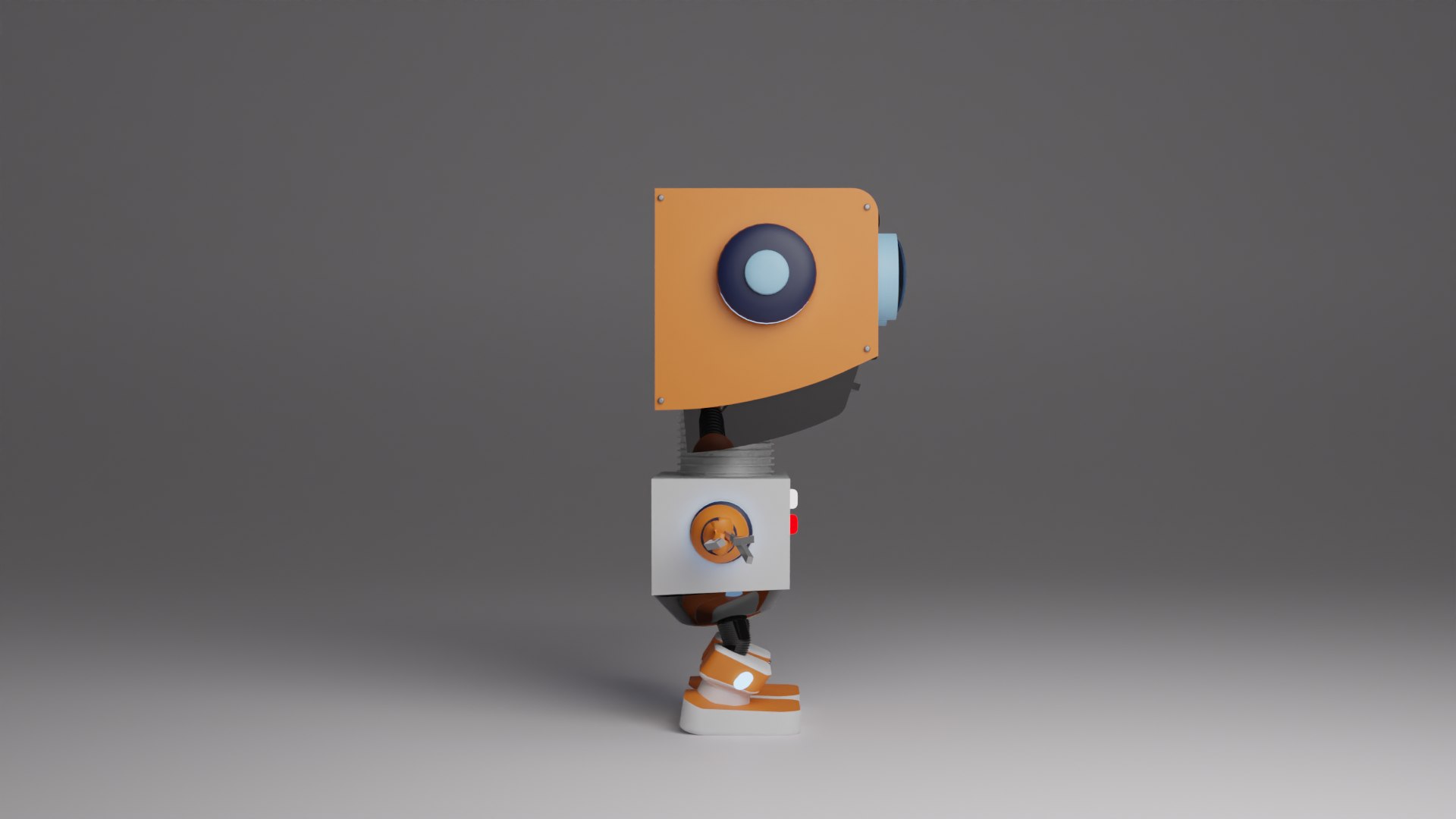 Sci-fi cute 3d robot model rigged and with dance animation 3D model ...