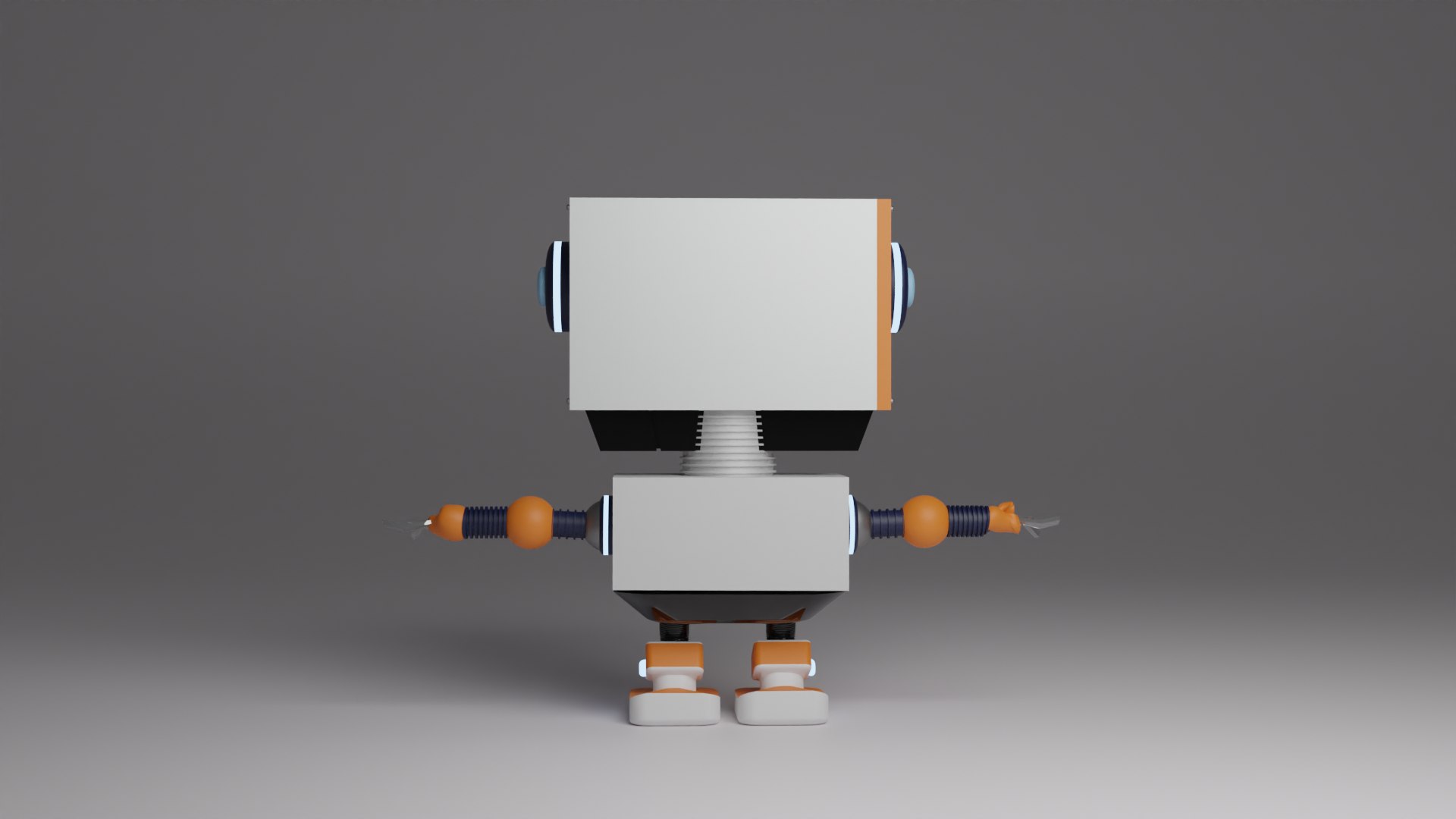 Sci-fi cute 3d robot model rigged and with dance animation 3D model ...