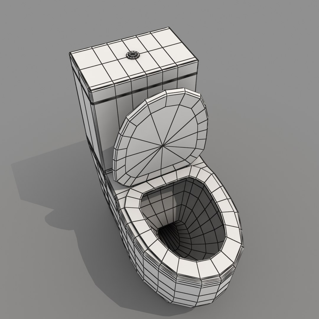 Modern Toilet 3d Model