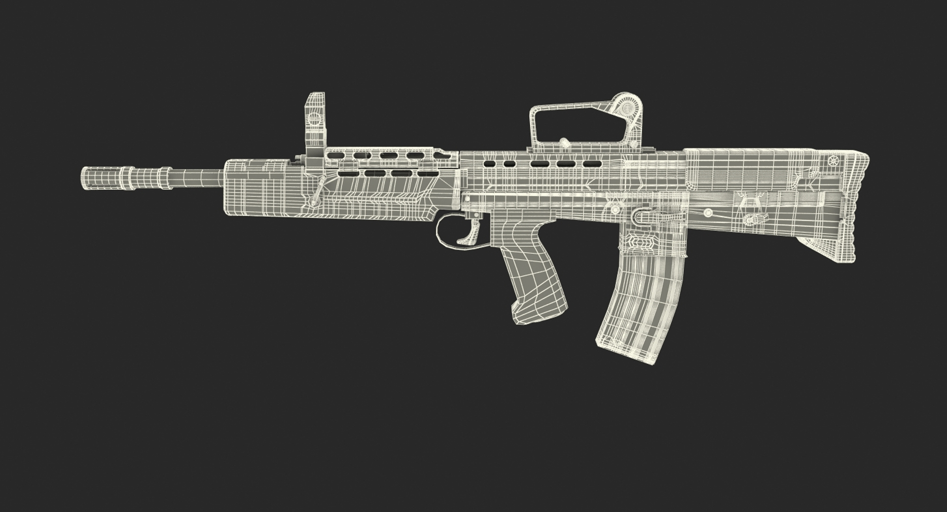 Bullpup Assault Rifle L85a2 3d Max