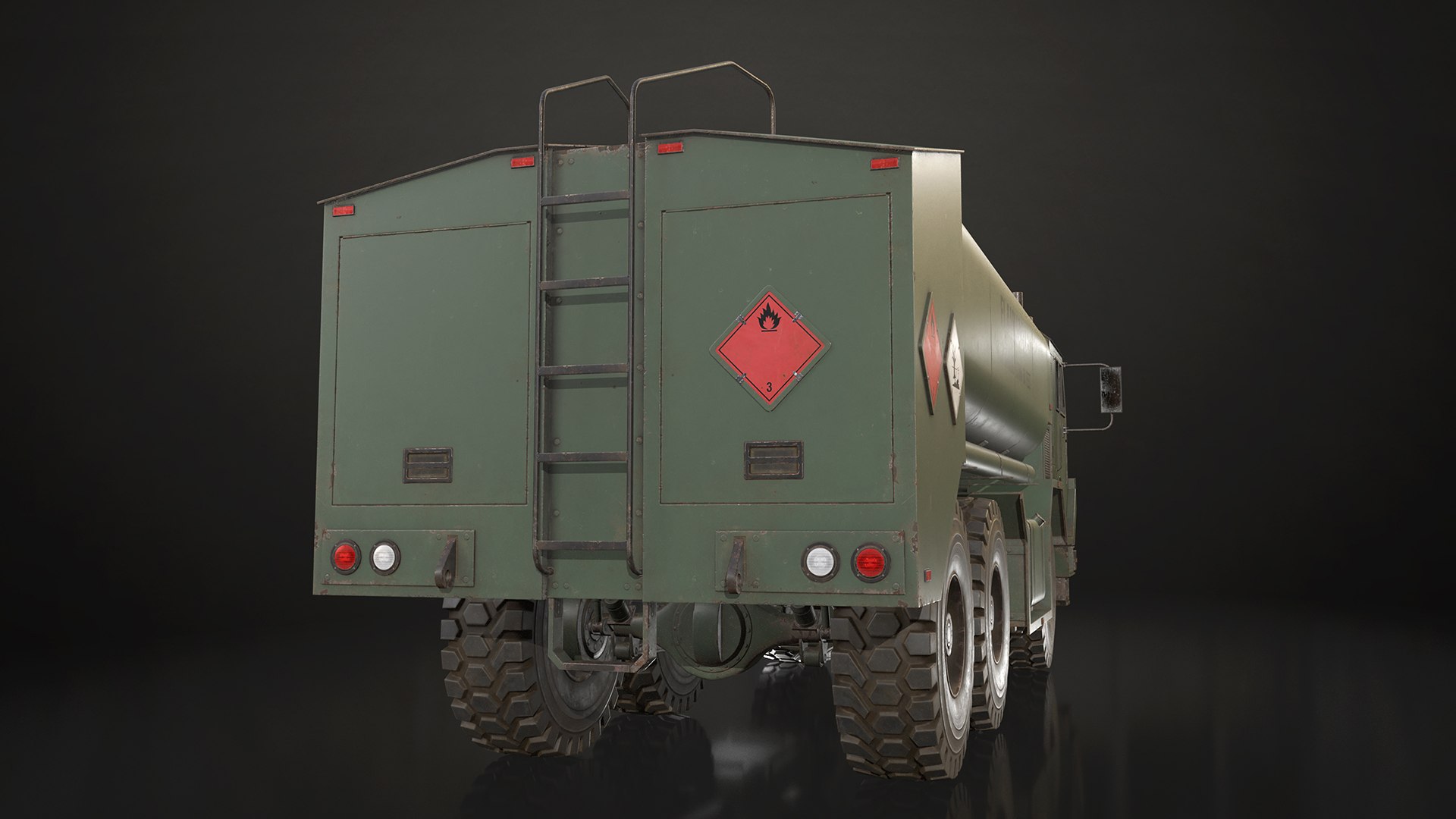 3D Military Truck V1 - Tanker - TurboSquid 2438788