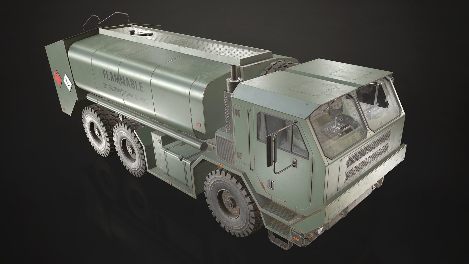 3D Military Truck V1 - Tanker - TurboSquid 2438788