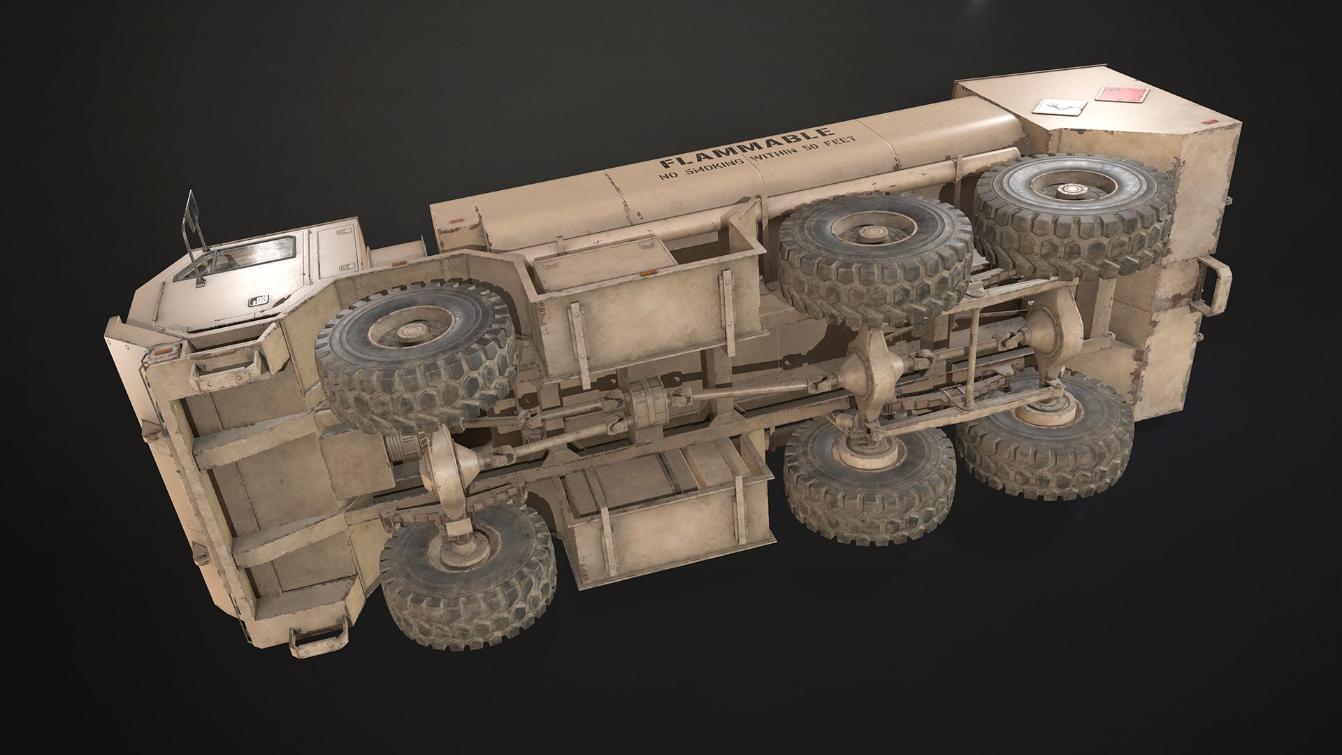 3D Military Truck V1 - Tanker - TurboSquid 2438788