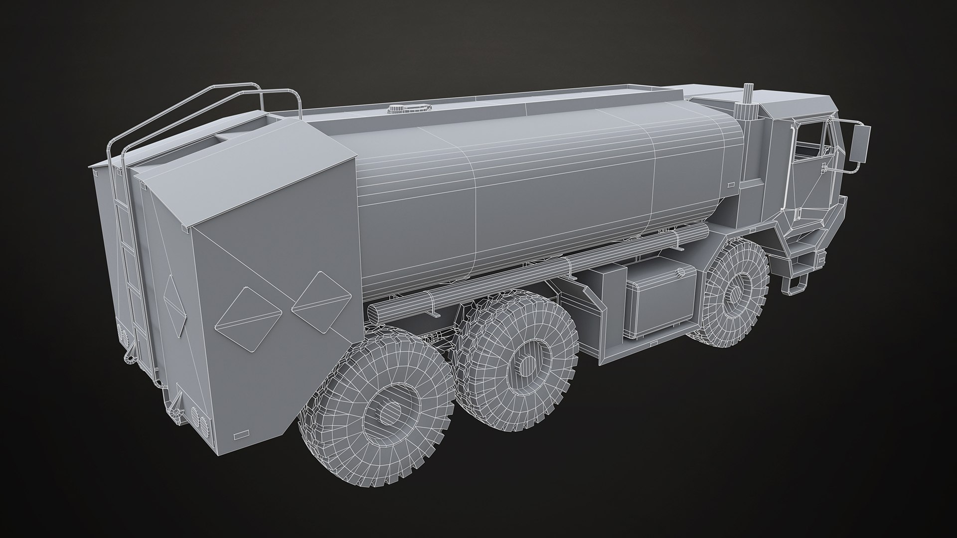 3D Military Truck V1 - Tanker - TurboSquid 2438788