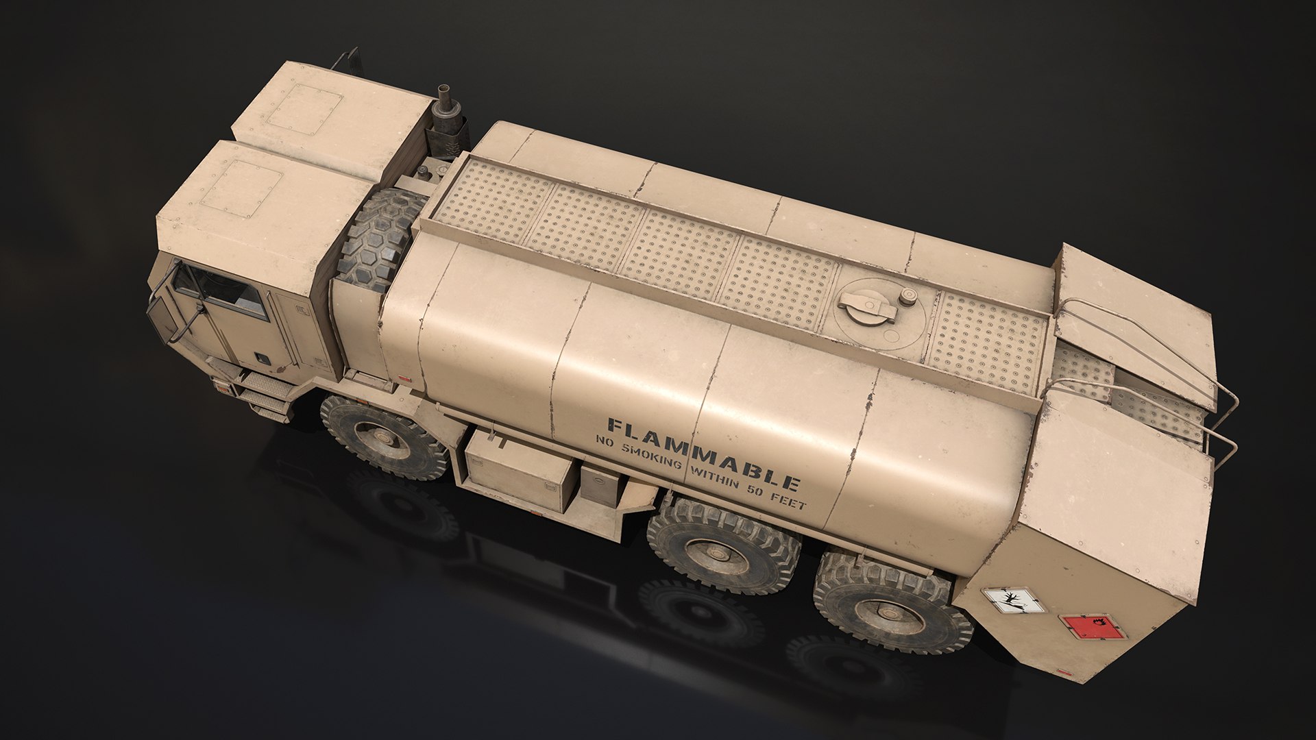 3D Military Truck V1 - Tanker - TurboSquid 2438788