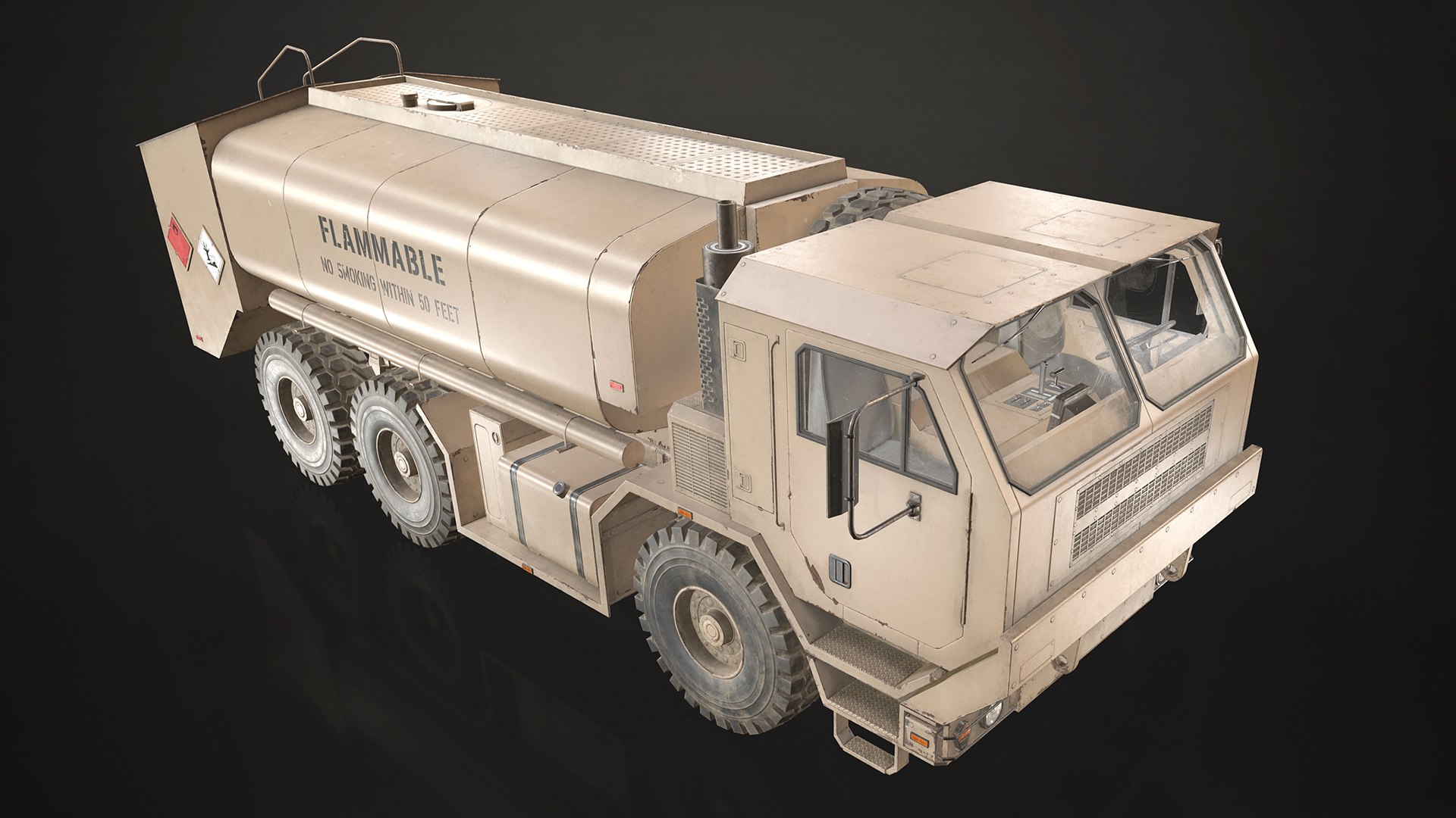 3D Military Truck V1 - Tanker - TurboSquid 2438788