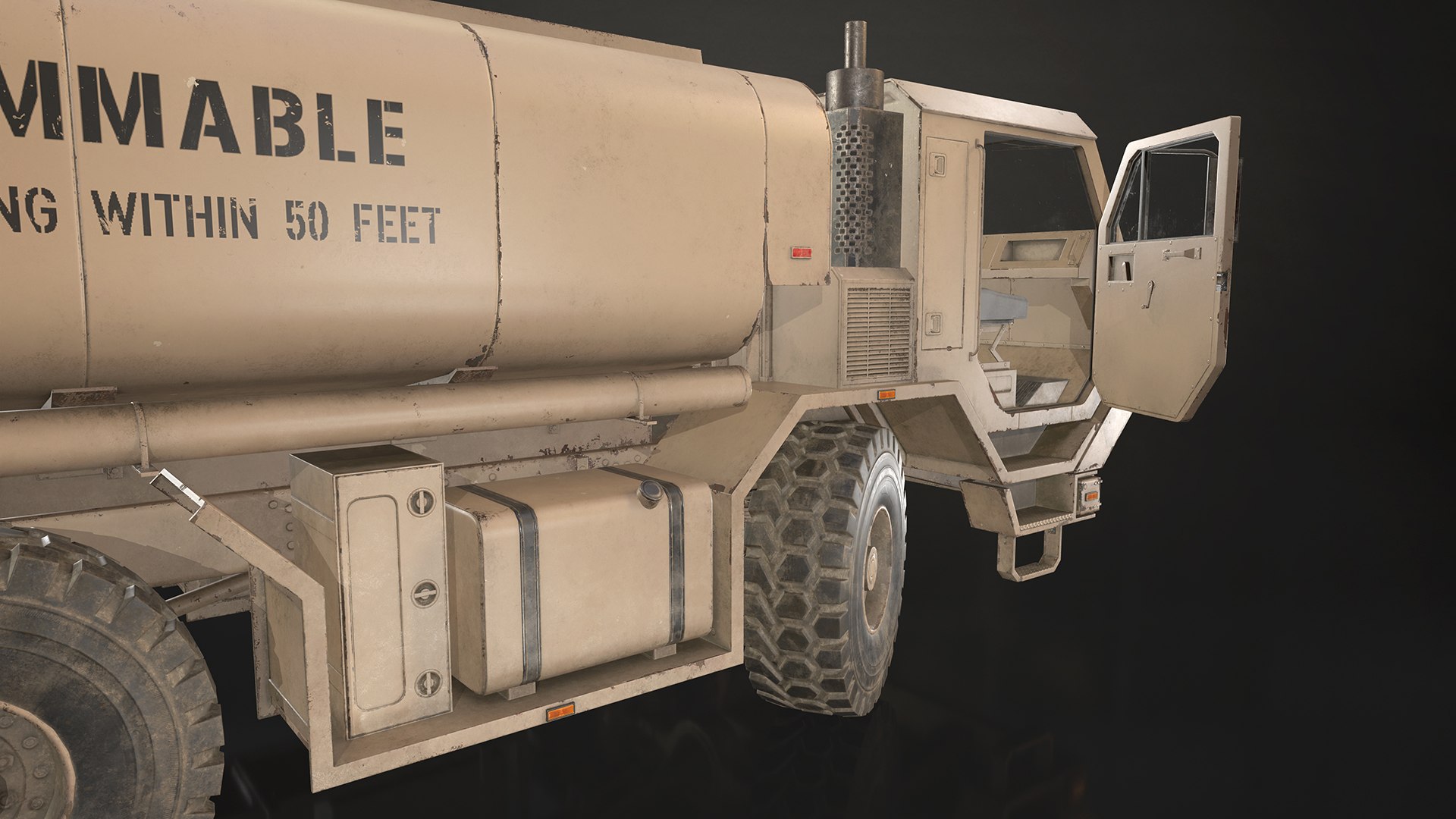 3D Military Truck V1 - Tanker - TurboSquid 2438788