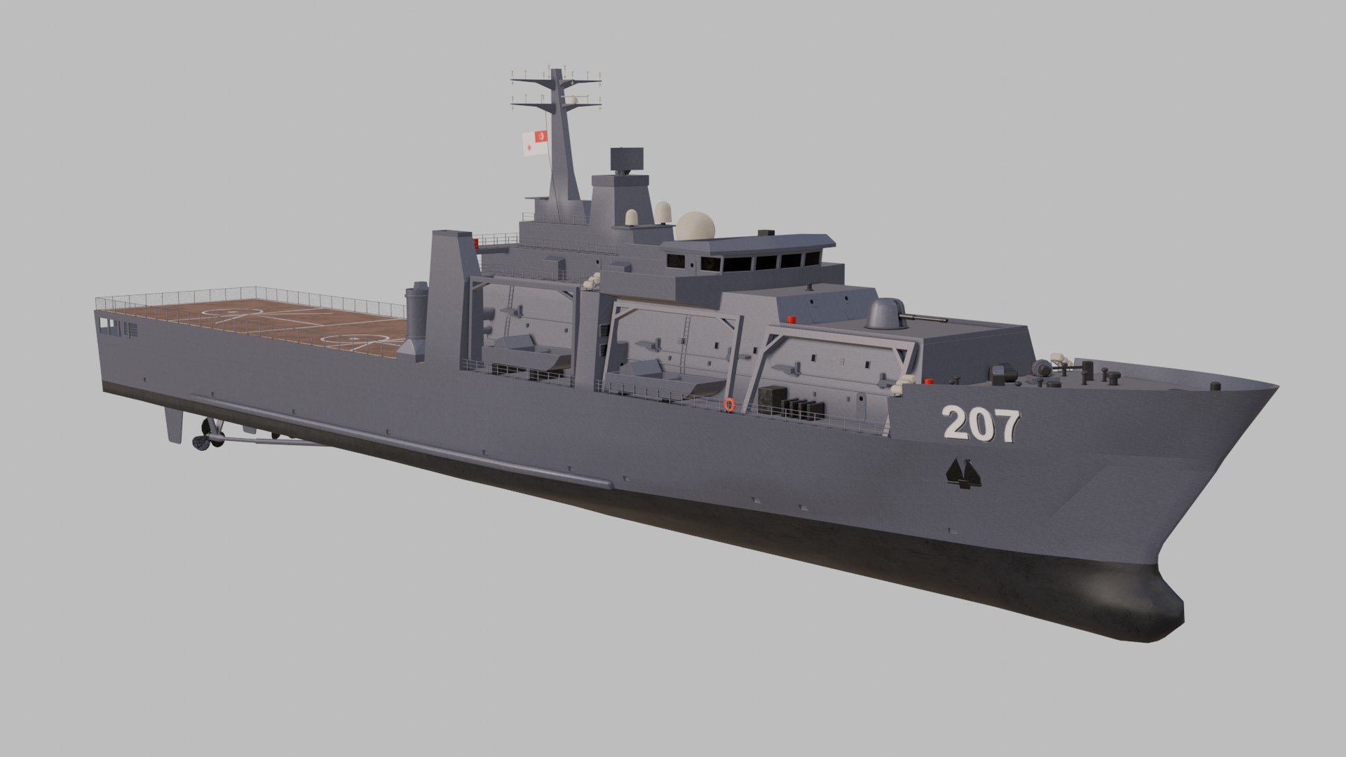 Endurance-class Tank Landing Ship 3D Model - TurboSquid 2167358