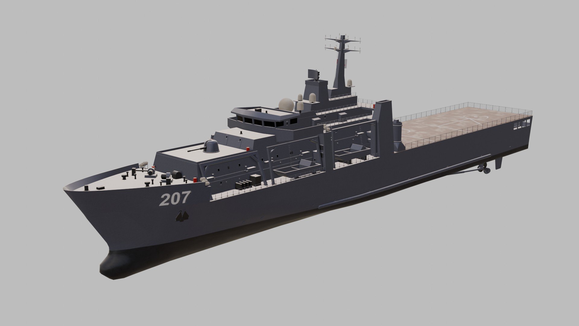 Endurance-class Tank Landing Ship 3D Model - TurboSquid 2167358