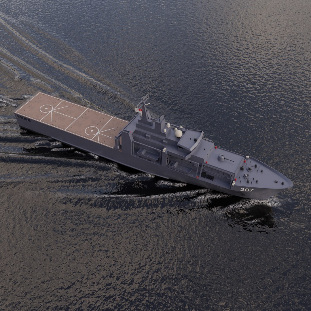 Endurance-class tank landing ship 3D model - TurboSquid 2167358