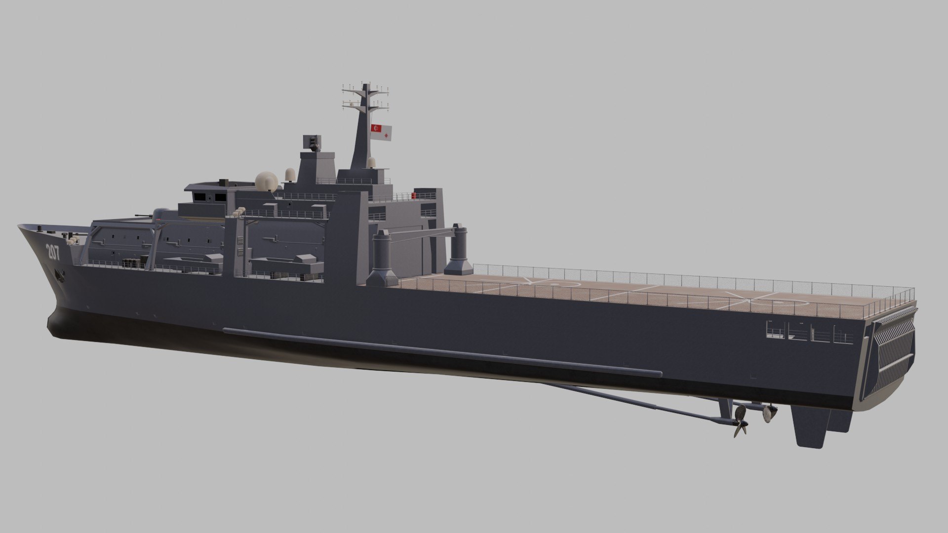 Endurance-class Tank Landing Ship 3D Model - TurboSquid 2167358