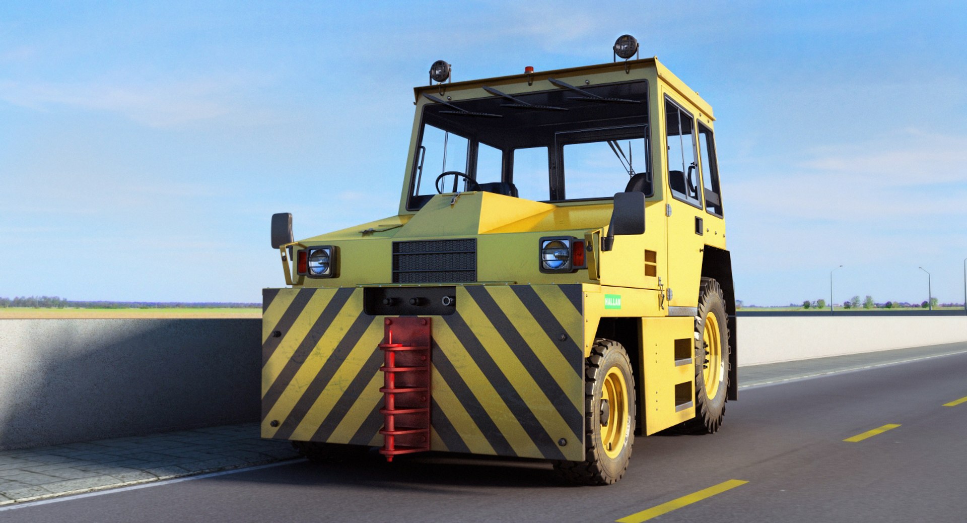 3d push tractor hallam he50 model