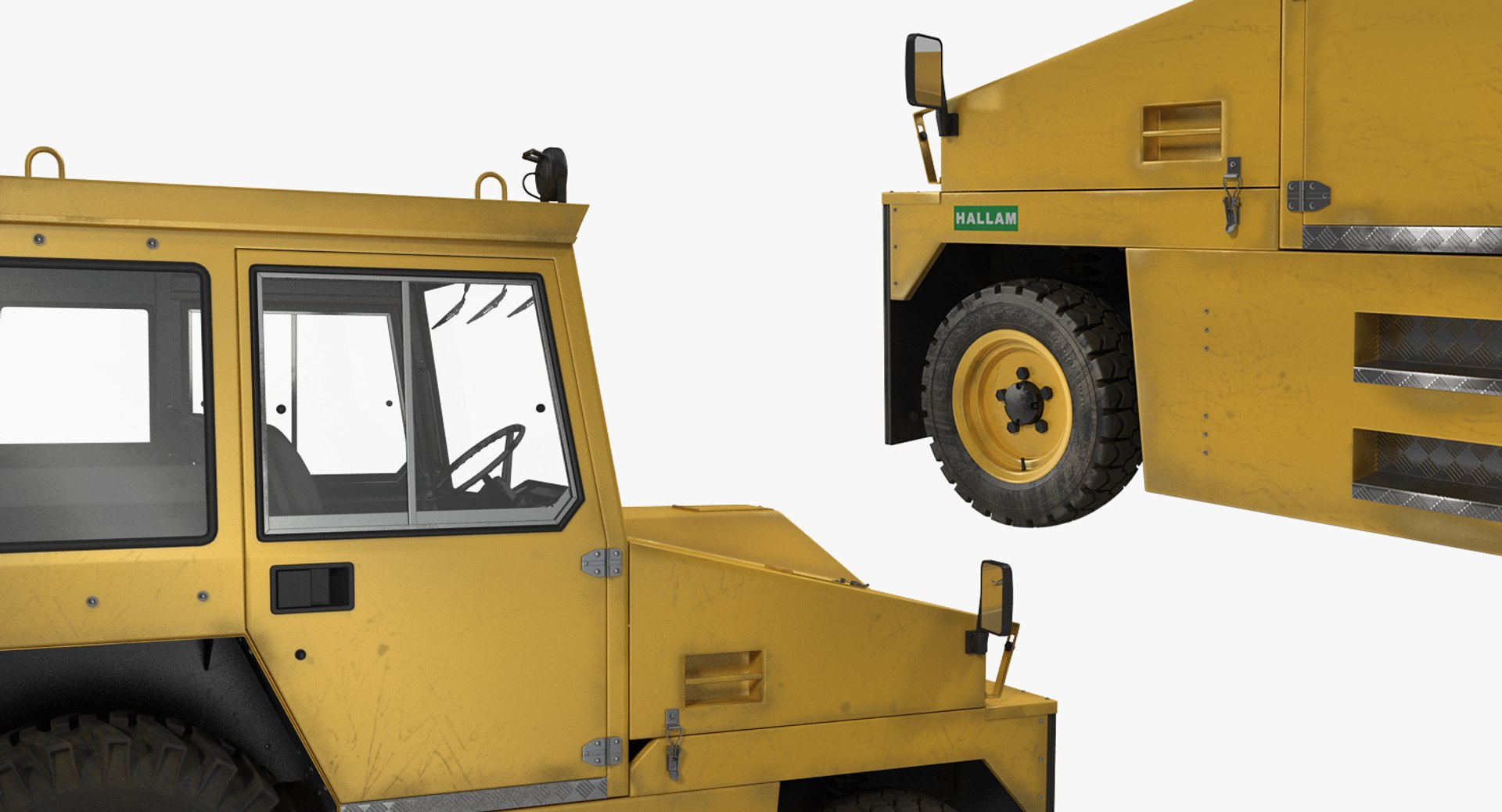 3d push tractor hallam he50 model