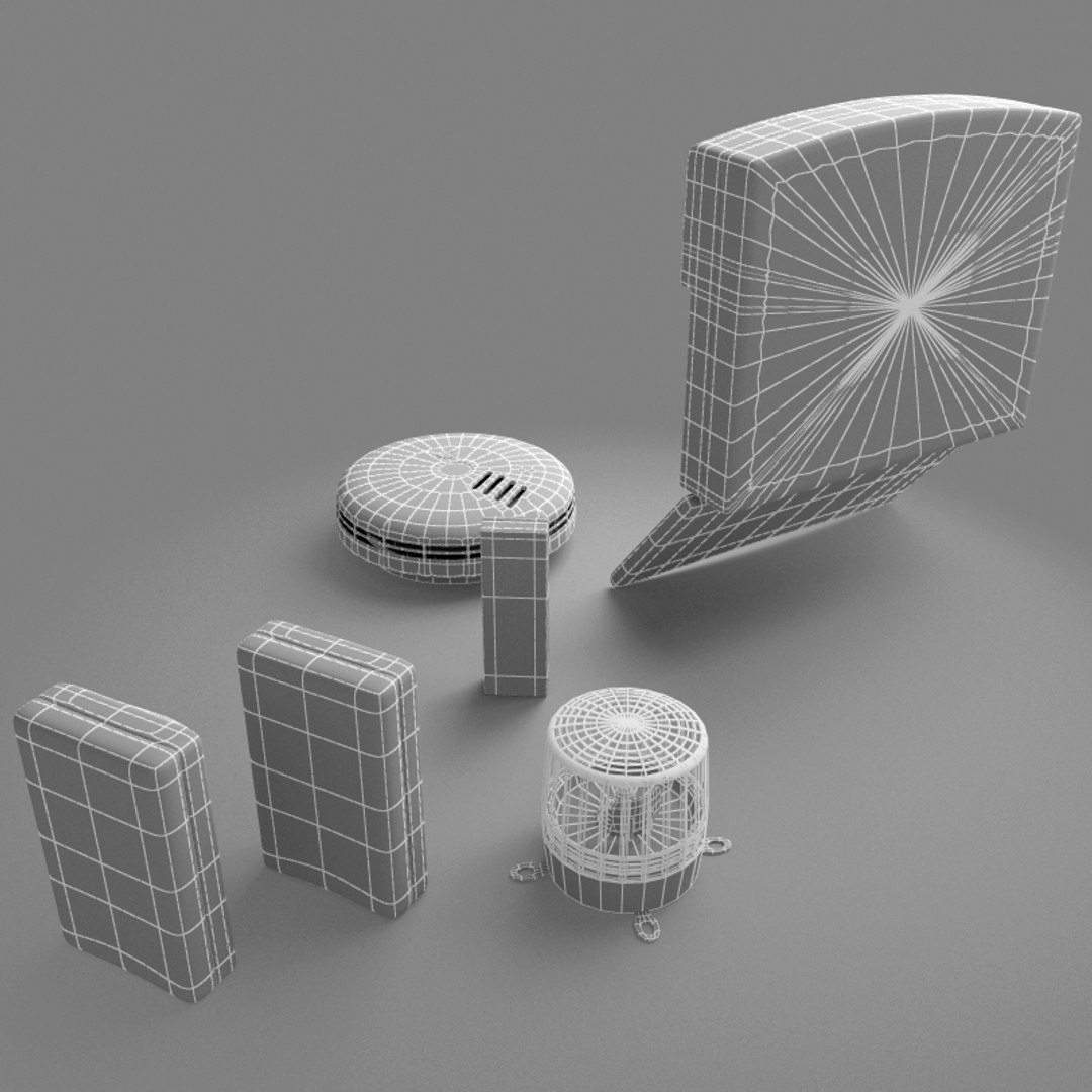 3d alarm modelled