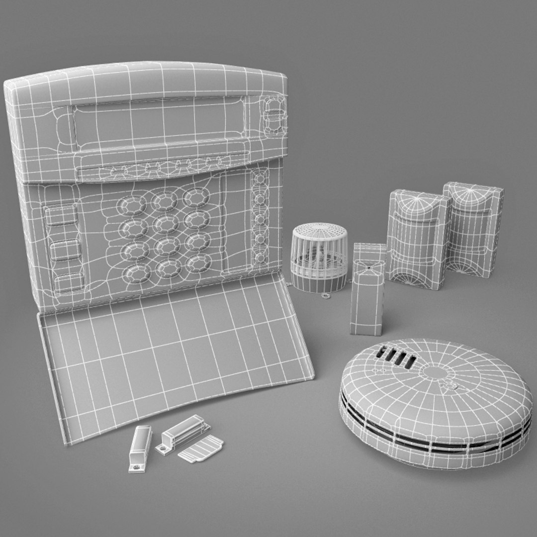 3d alarm modelled