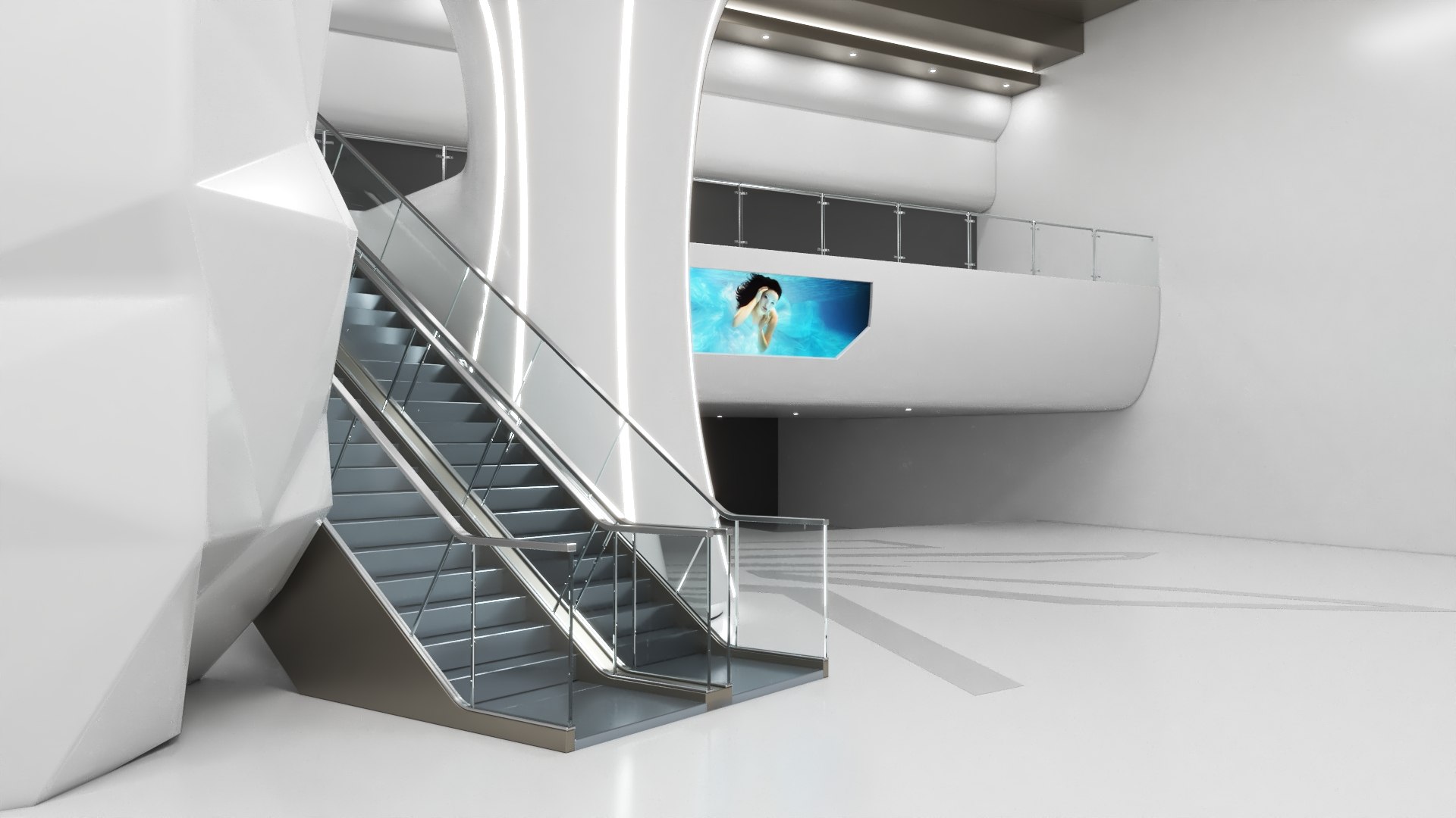 3D Futuristic Shopping Center 02 - TurboSquid 2138970