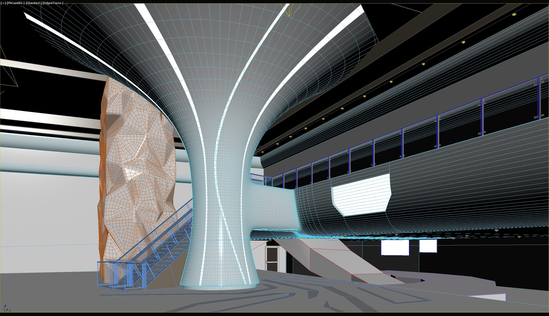 3D Futuristic Shopping Center 02 - TurboSquid 2138970