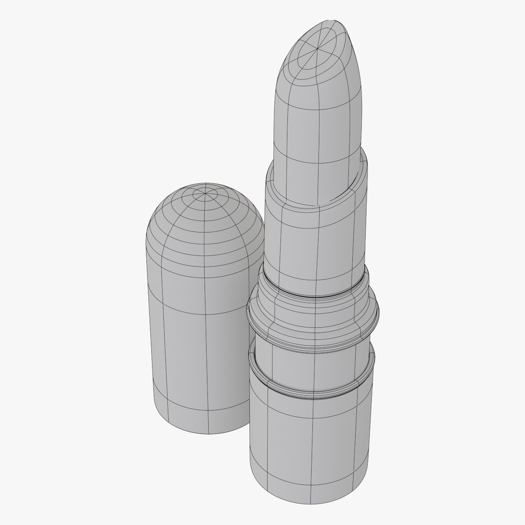 Lipstick Lips 3d Model