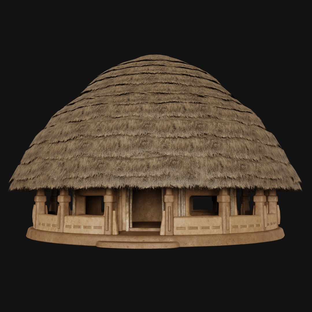 3D model PRIMITIVE PRIMAL HUTS SHELTER HOUSE COTTAGE SETTLEMENT BUILDER ...