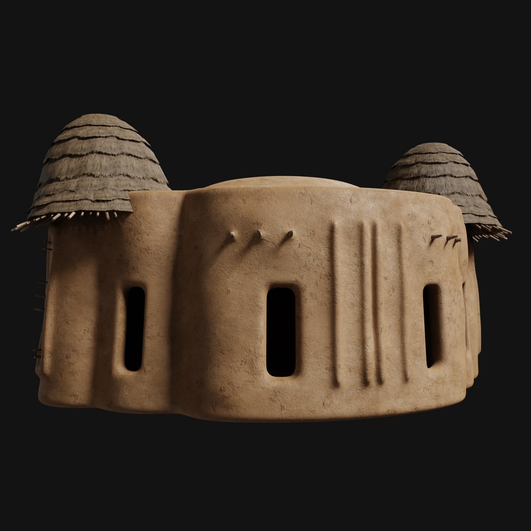 3D Model PRIMITIVE PRIMAL HUTS SHELTER HOUSE COTTAGE SETTLEMENT BUILDER ...
