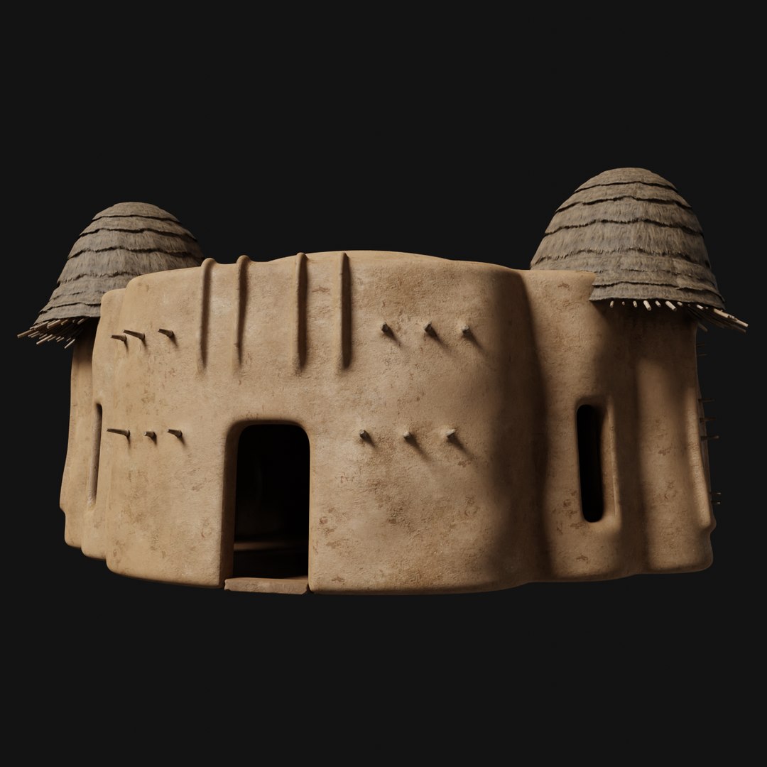3D Model PRIMITIVE PRIMAL HUTS SHELTER HOUSE COTTAGE SETTLEMENT BUILDER ...