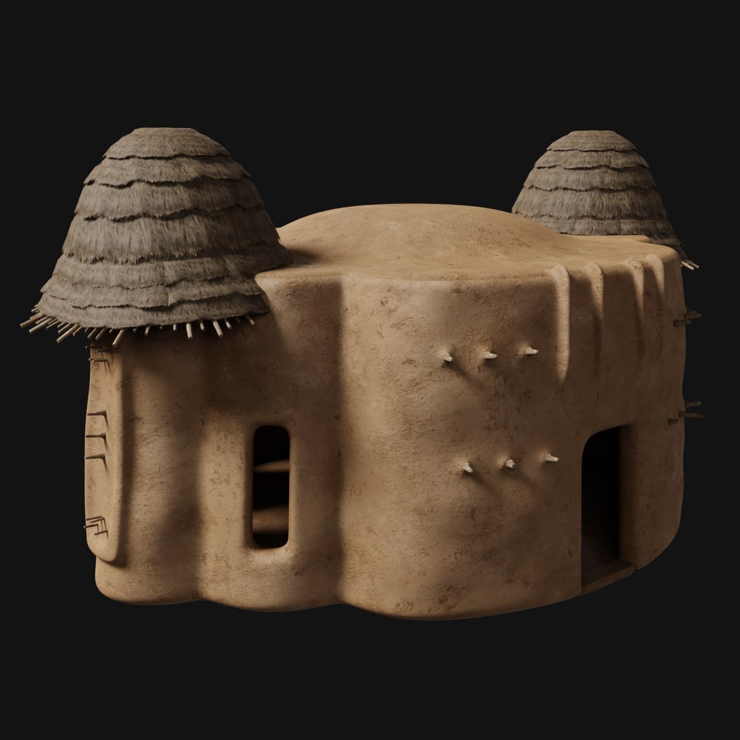 3D Model PRIMITIVE PRIMAL HUTS SHELTER HOUSE COTTAGE SETTLEMENT BUILDER ...