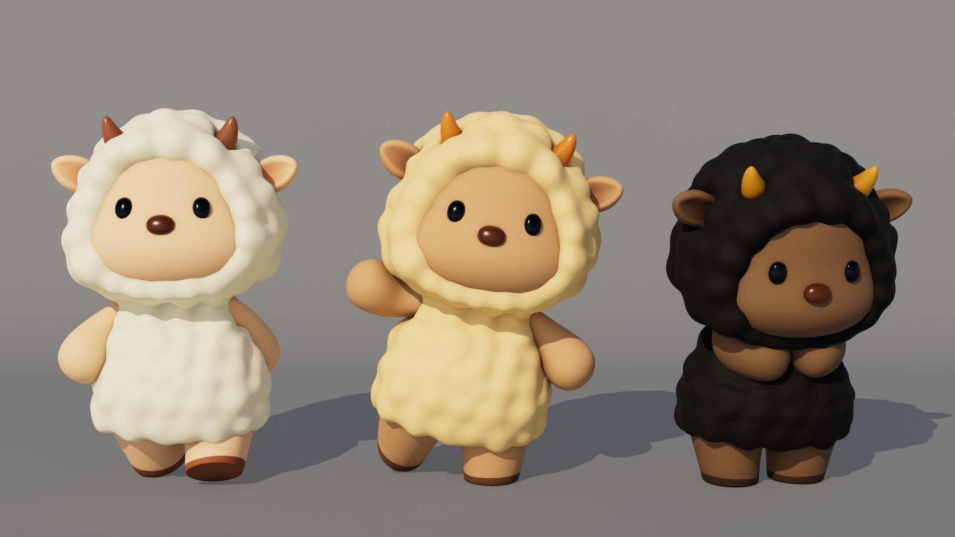 Rigged Cartoon Sheep Model - TurboSquid 2185219