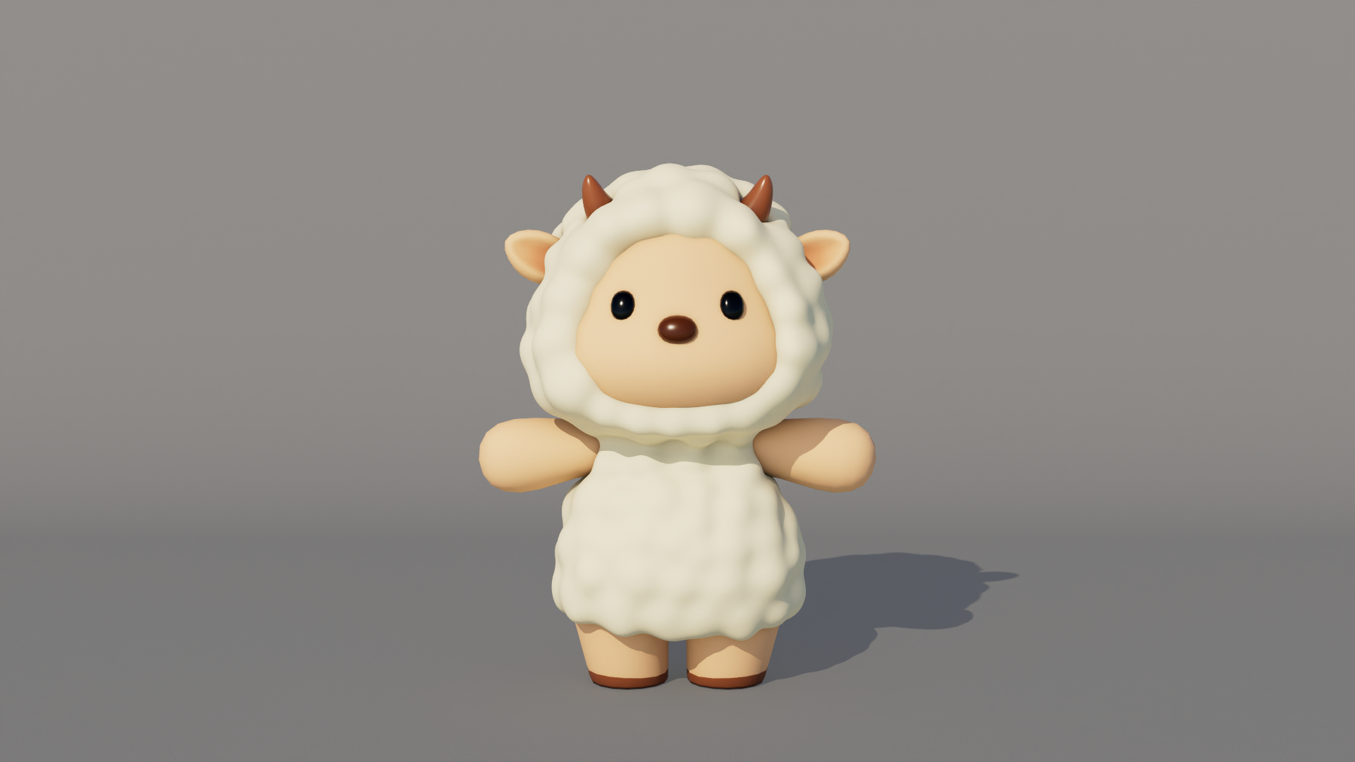 Rigged Cartoon Sheep Model - TurboSquid 2185219