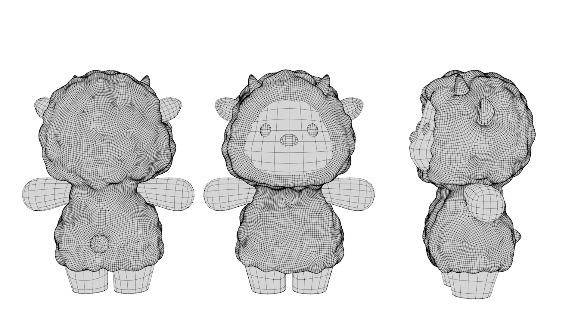 Rigged Cartoon Sheep Model - TurboSquid 2185219