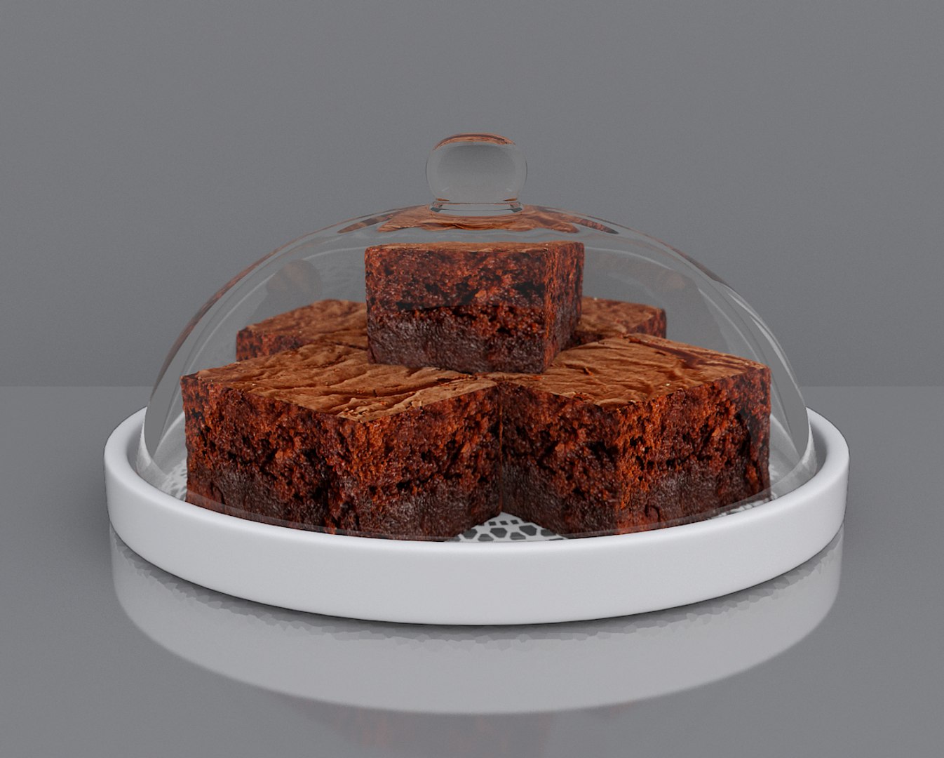 Brownies And Cake Bars 3D Model - TurboSquid 1900823