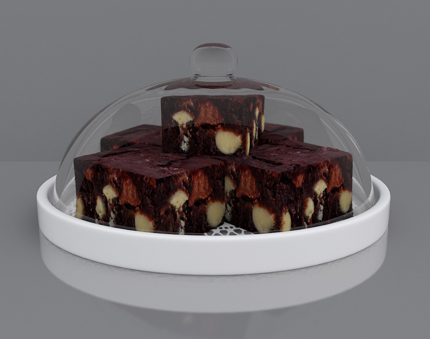 Brownies And Cake Bars 3D Model - TurboSquid 1900823
