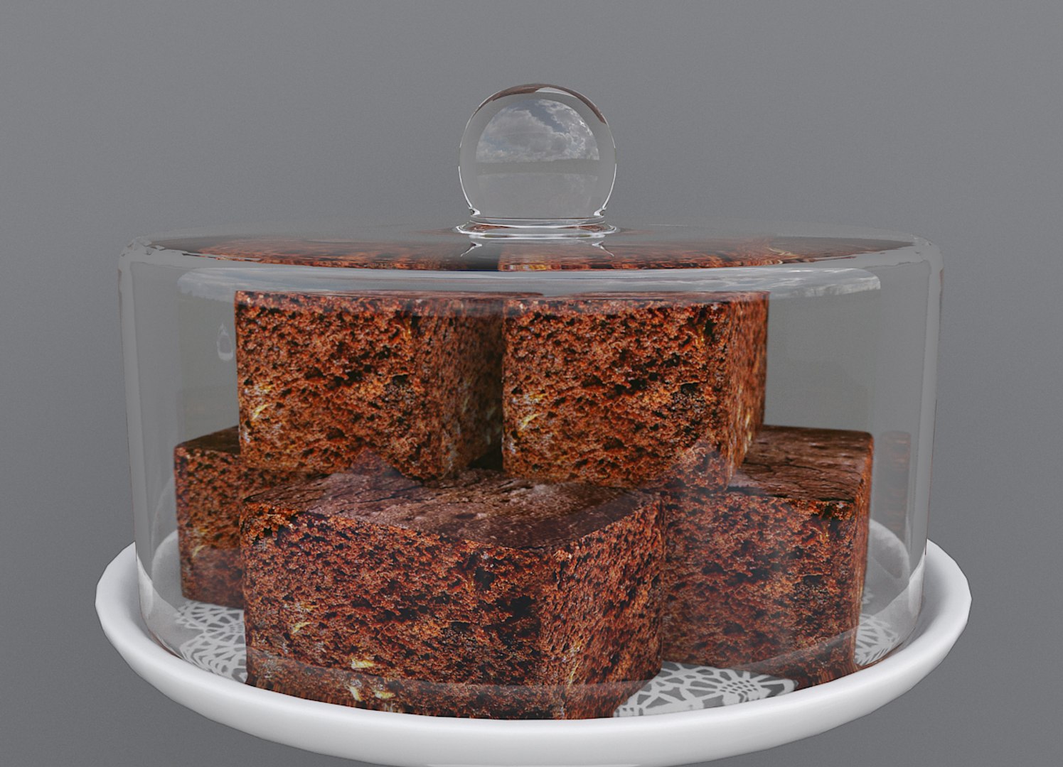 Brownies And Cake Bars 3D Model - TurboSquid 1900823