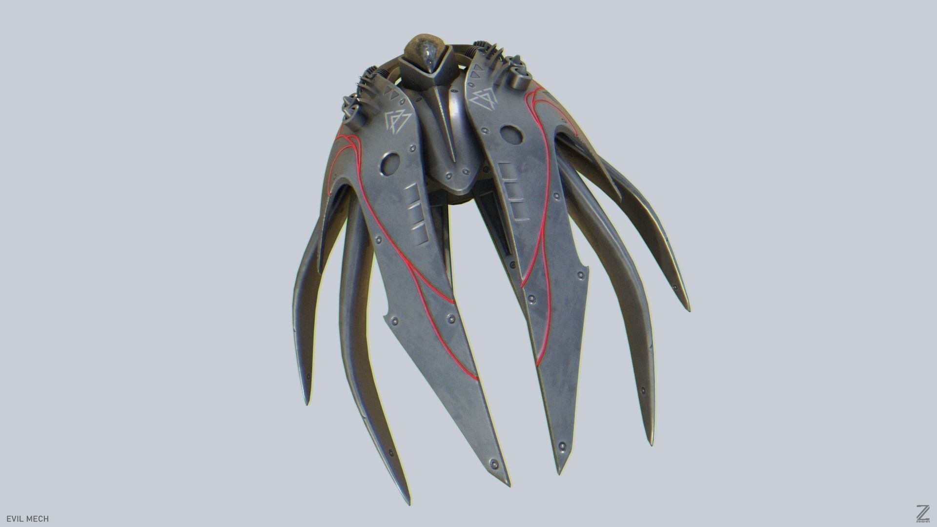 Evil Mech Model - TurboSquid 2386025