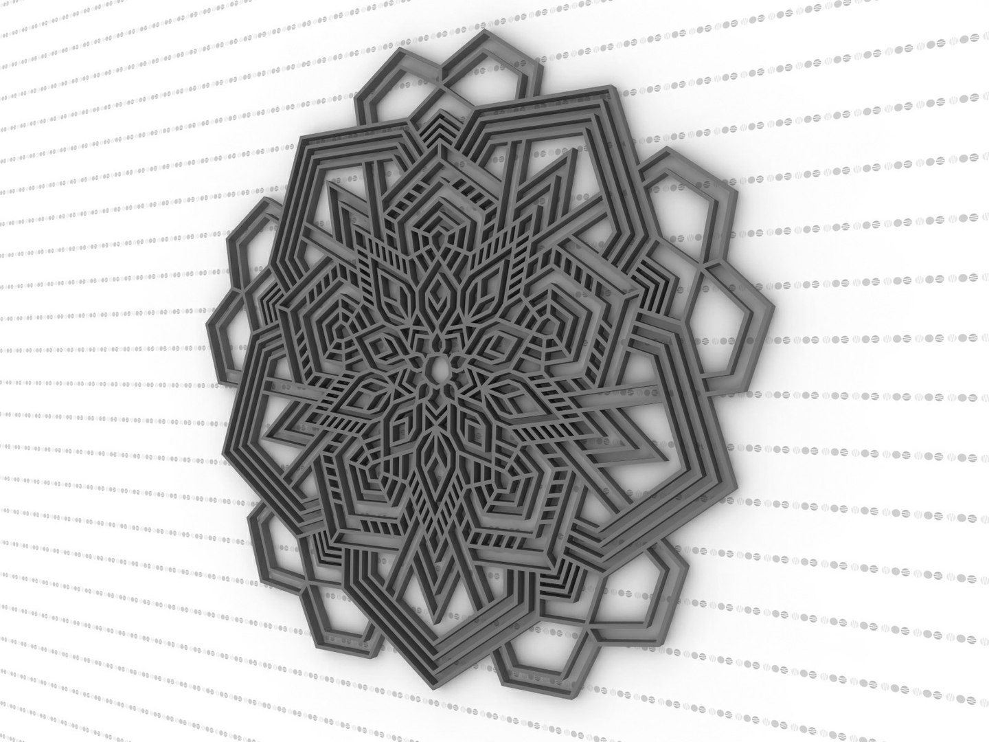 3D mandala cnc model - TurboSquid 1583531