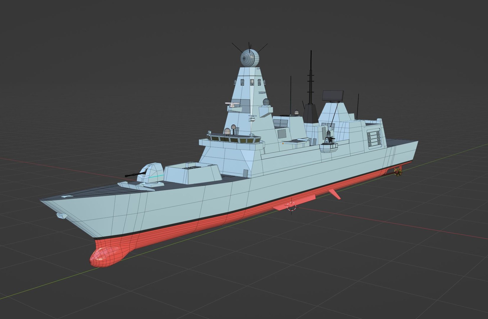 3D TYPE 45 Destroyer Low-Poly 3D Model 3D Model Model - TurboSquid 1990252