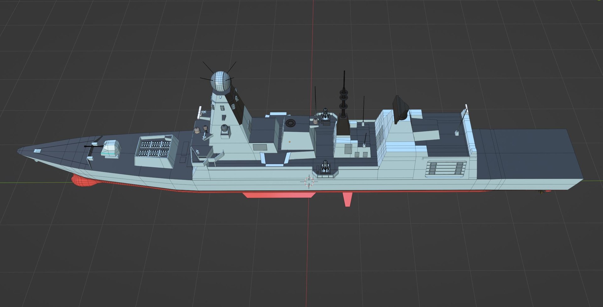3D TYPE 45 Destroyer Low-Poly 3D Model 3D Model Model - TurboSquid 1990252