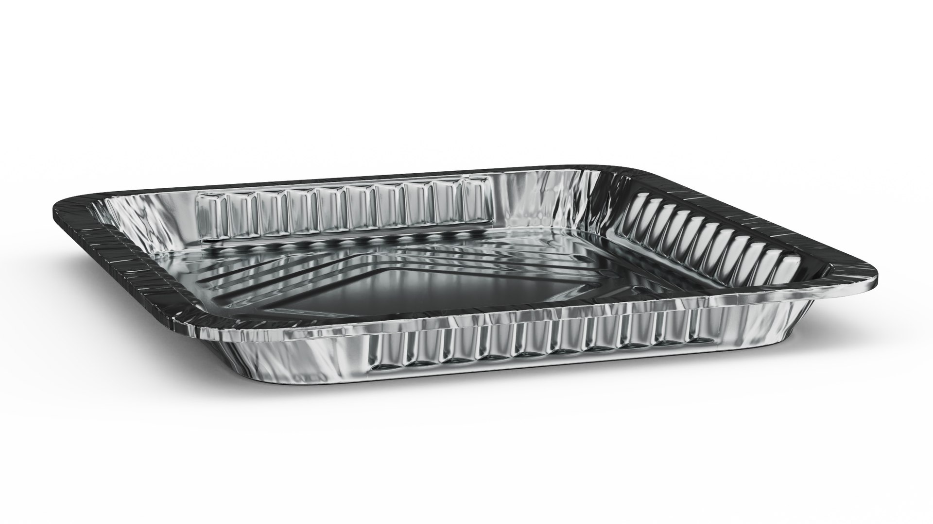 Disposable Aluminum Tray For Food 32x32x3cm 3D Model - TurboSquid 2017686