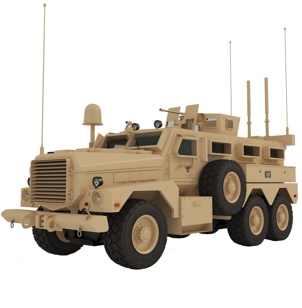 3D Armored Vehicle Mrap Cougar Model - TurboSquid 1592462