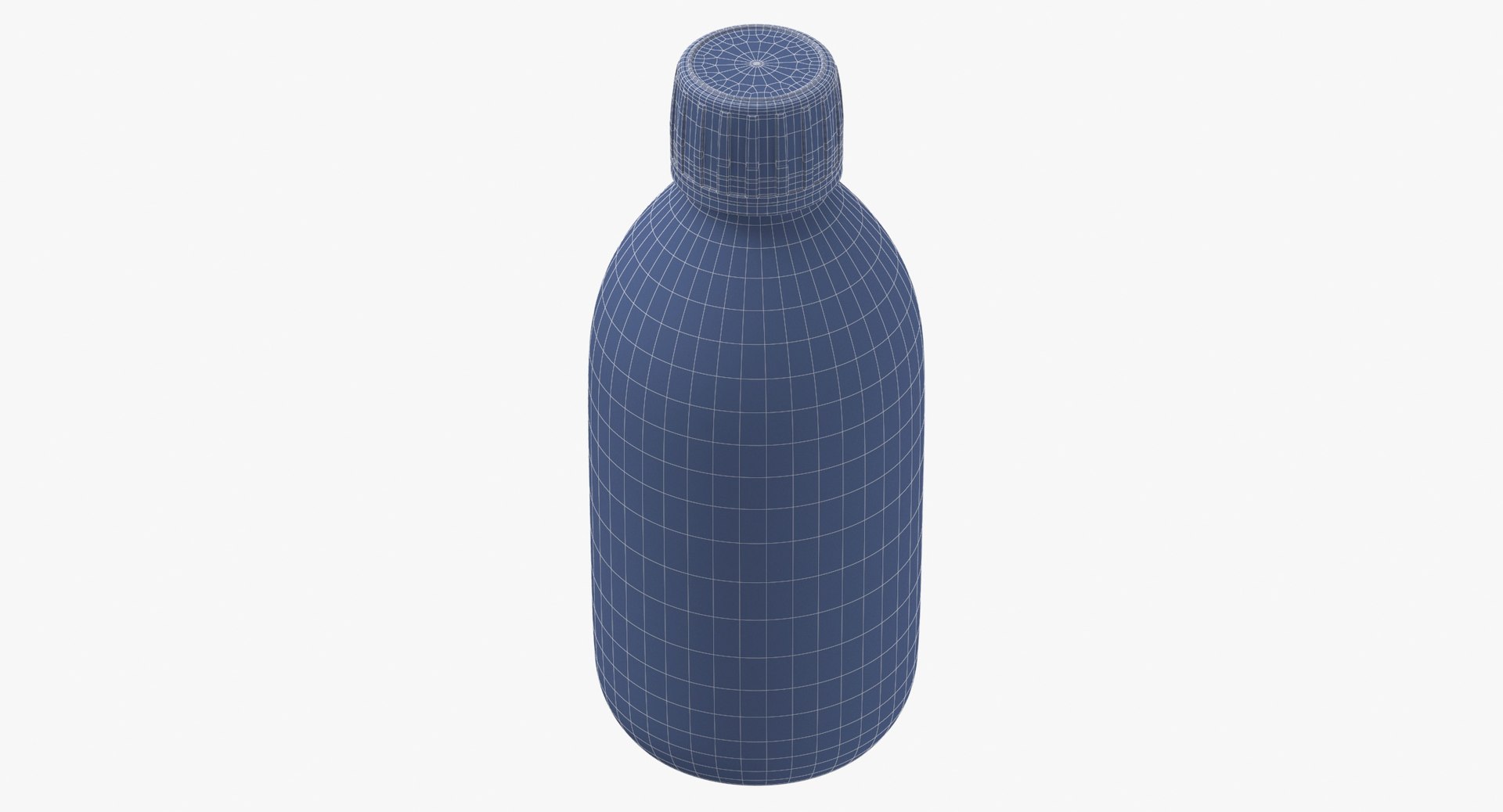 3D Glass Syrup Bottle 300ml model - TurboSquid 2019660